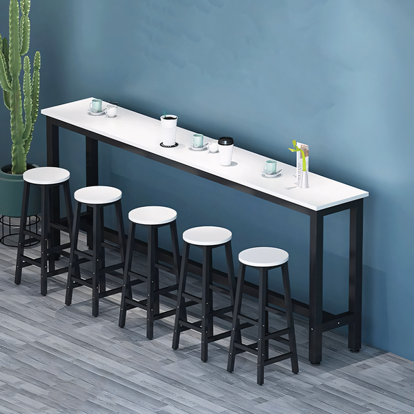 Solid Wood Bar Table Narrow Long Bar Top Table – Anzhap