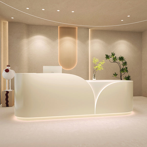 LED Illuminated Reception Desk Reception Area Counter – Anzhap