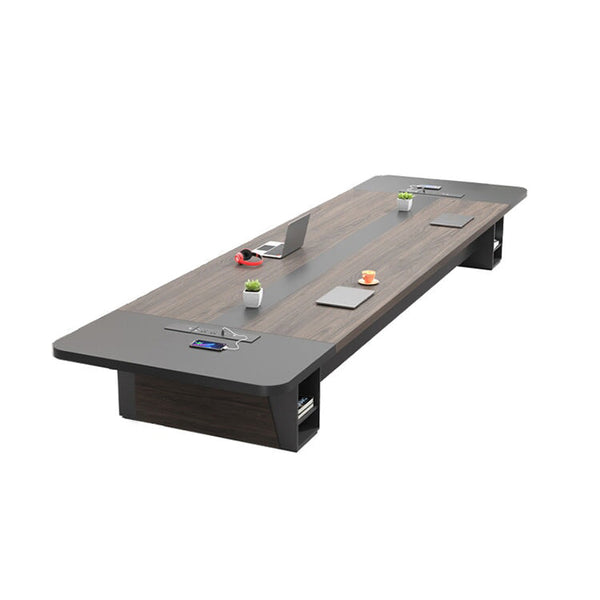 Professional Meeting Space Minimalist Modern Office Conference Table ...