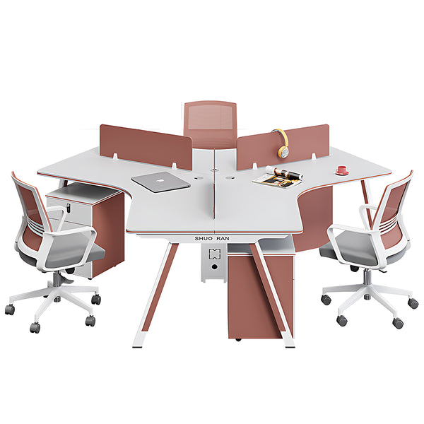 Stylish and Minimalist Modular Functional Office Desk with Privacy Pan ...