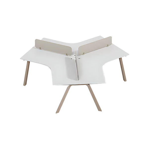 Modern Modular Office Desk with Privacy Screen Design – Anzhap