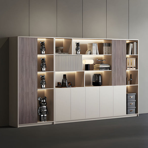 Premium Executive Office Wooden Cabinet with Shelves, Lockable Compart ...