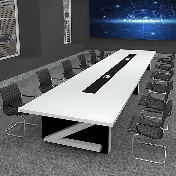 Premium Large Panel-Style Conference Table – Anzhap