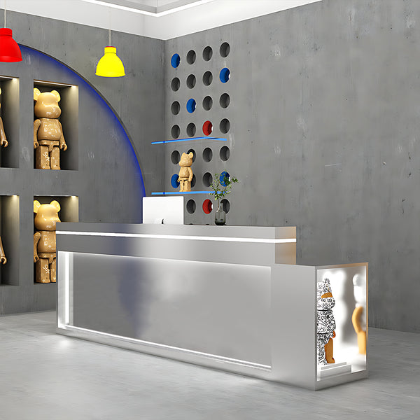 Simple Clothing Store Bar Table Modern Front Reception Counter – Anzhap