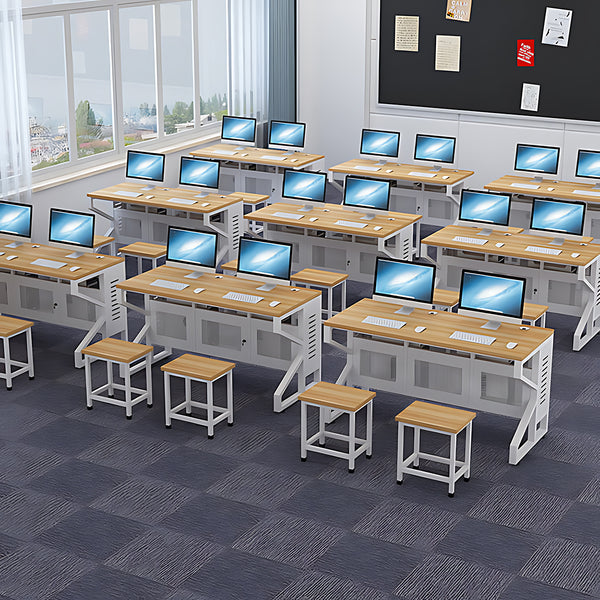 Minimalist School Computer Lab Training Instructor Desk – Anzhap