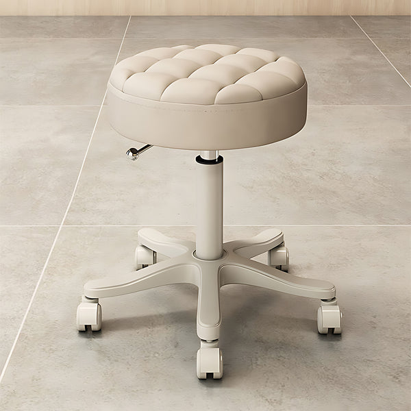 Bar Stool 12 in Wide with Leather, 360° Swivel & Adjustable Height – Anzhap