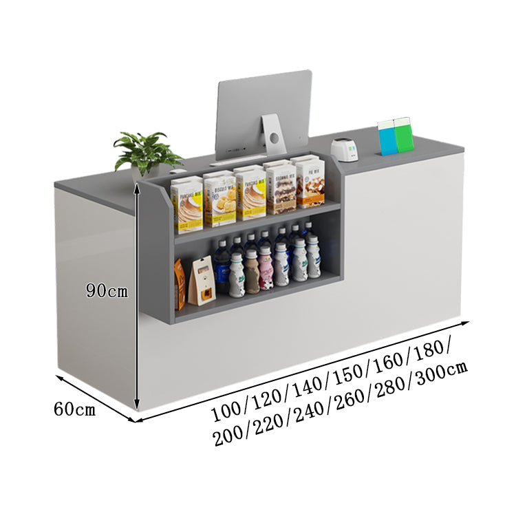 Compact and Simple Counter Cashier Front Desk Reception Desk – Anzhap