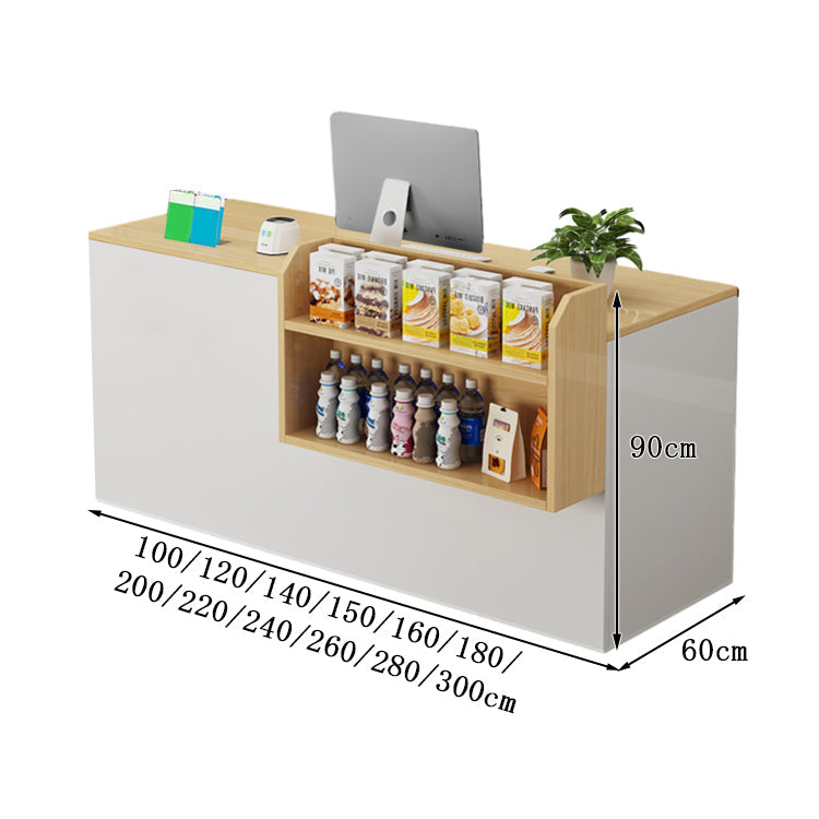 Compact and Simple Counter Cashier Front Desk Reception Desk – Anzhap