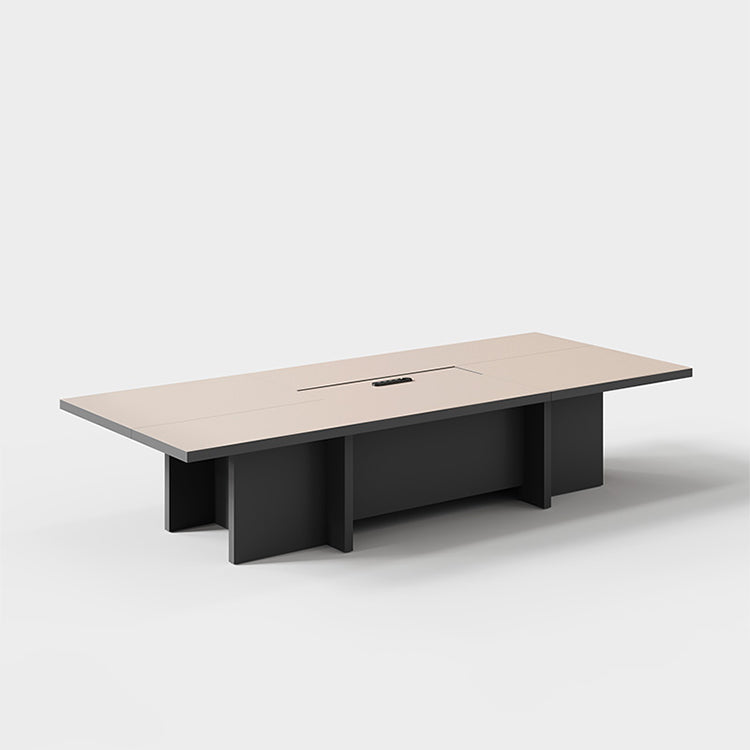 Modern Rectangular Thickened Conference Table – Anzhap