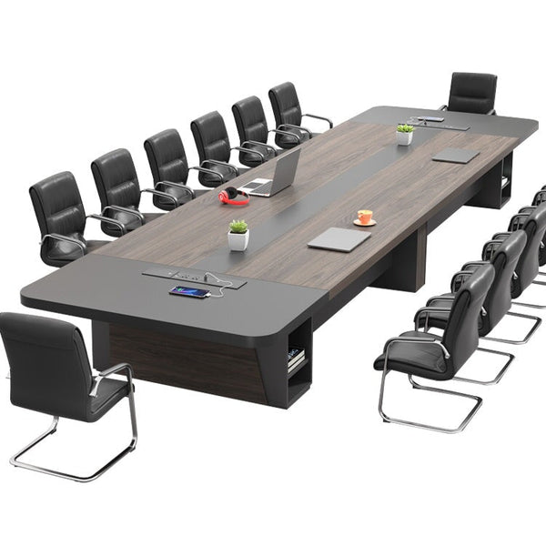 Professional Meeting Space Minimalist Modern Office Conference Table ...
