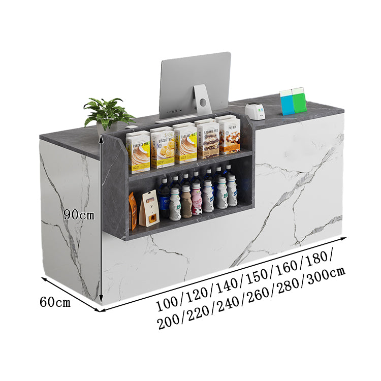 Compact and Simple Counter Cashier Front Desk Reception Desk – Anzhap